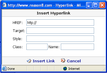 Create your own website and setup links on your website builder website